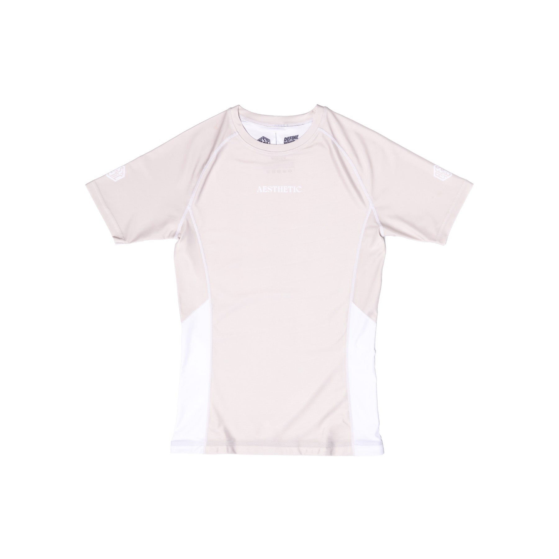 Legacy Short Sleeve Rashguard - Tan – AESTHETIC USA